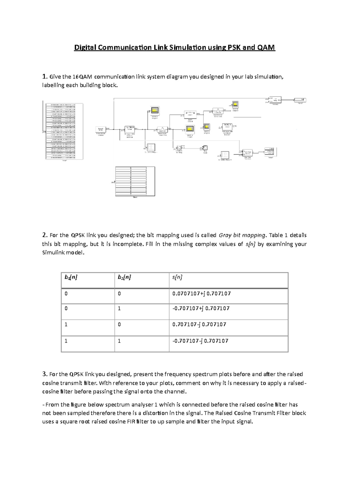 Digital Comm Link Simulation: PSK/QAM Analysis - Assgt 1 - Studocu