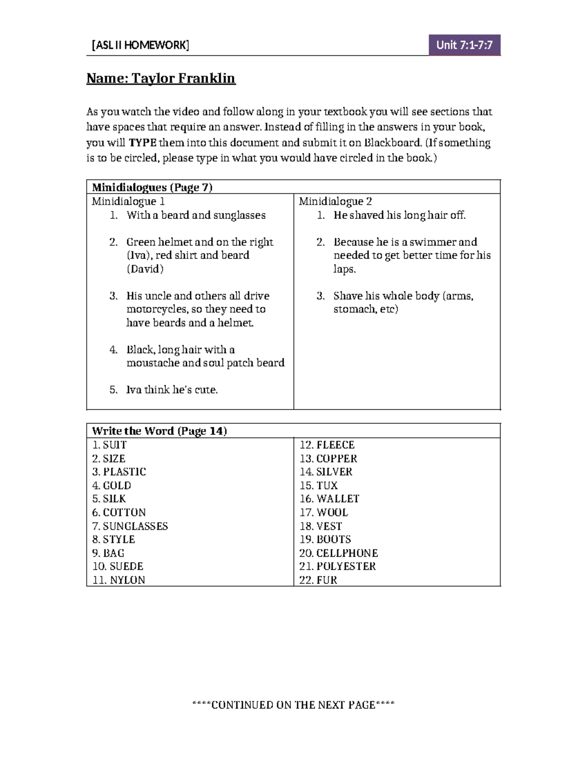 Unit 7-1-7-7: Dawn Press Assignment Answers - Studocu