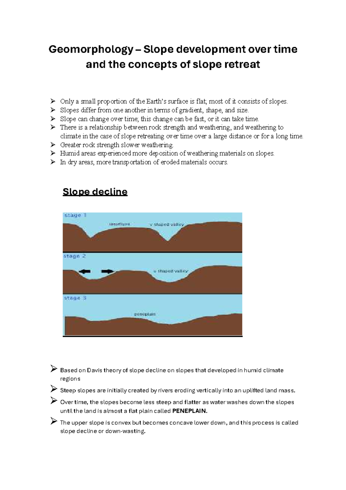 Geomorphology: Slope Development & Mass Movement Impacts (Course Code ...