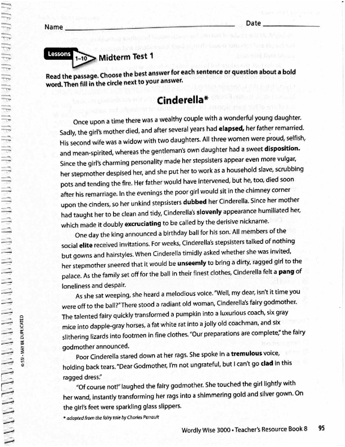 8th Grade WW Midterm Test 1 & 2 Review - Studocu