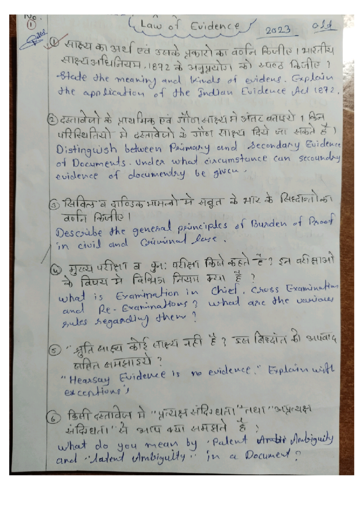Evidence Law Notes: Indian Evidence Act 1872 & Key Concepts (VK💯1 ...