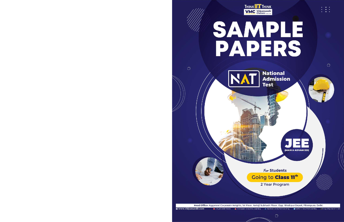 NAT Sample Paper 2 Year JEE for Class 10th Engineering Students - Studocu