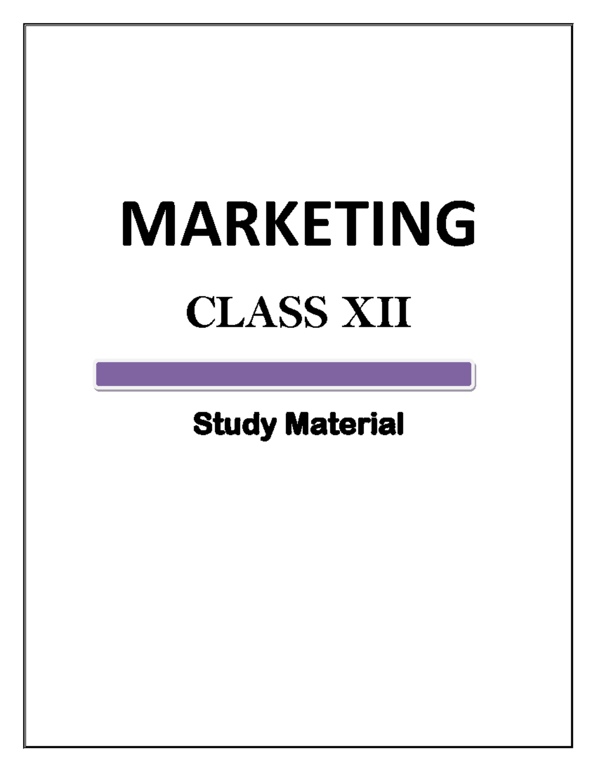 812 Marketing XII - Comprehensive Study Guide to Product Concepts - Studocu