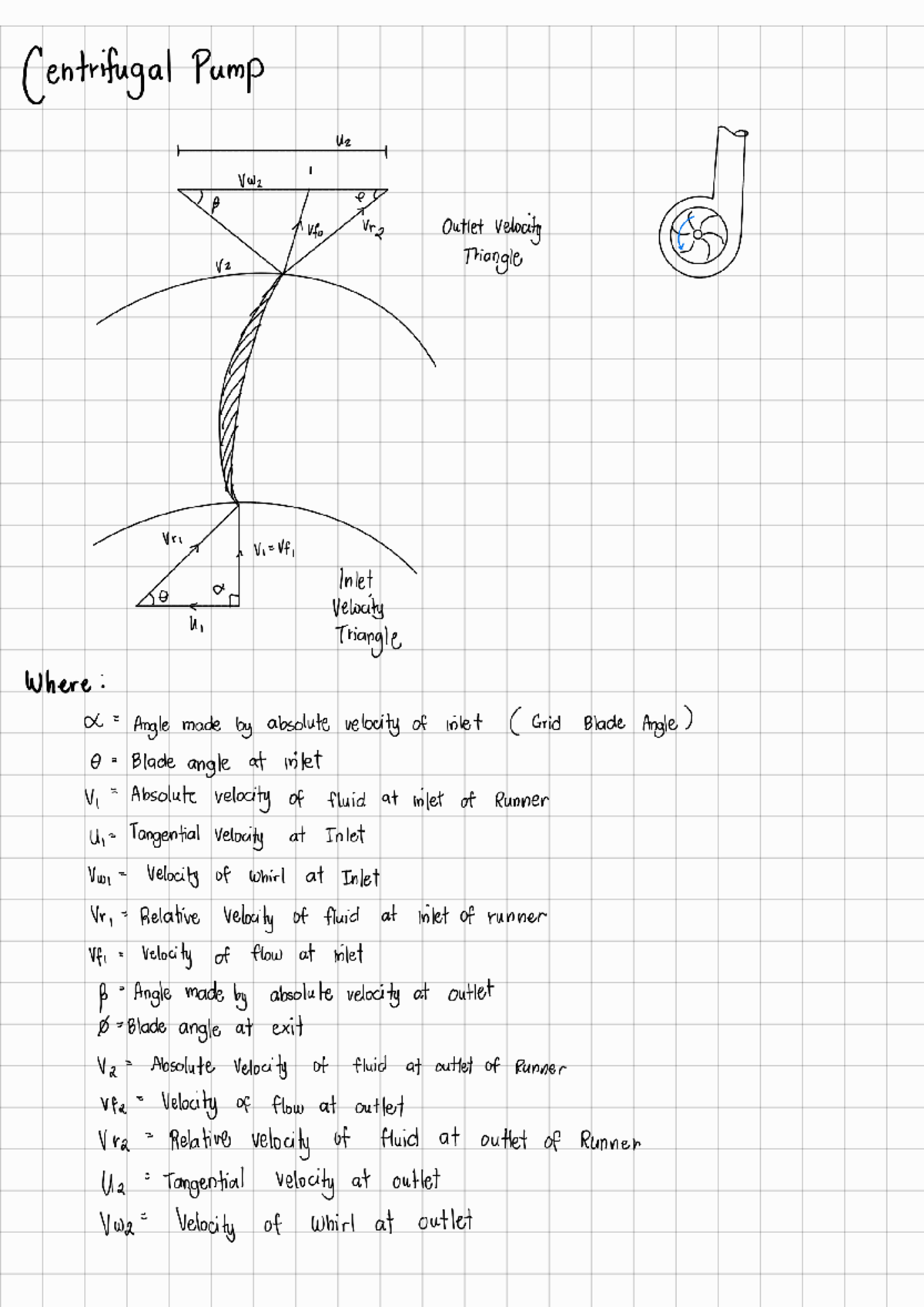 ME131 Fluid Machinery: Centrifugal Pump Analysis and Calculations - Studocu