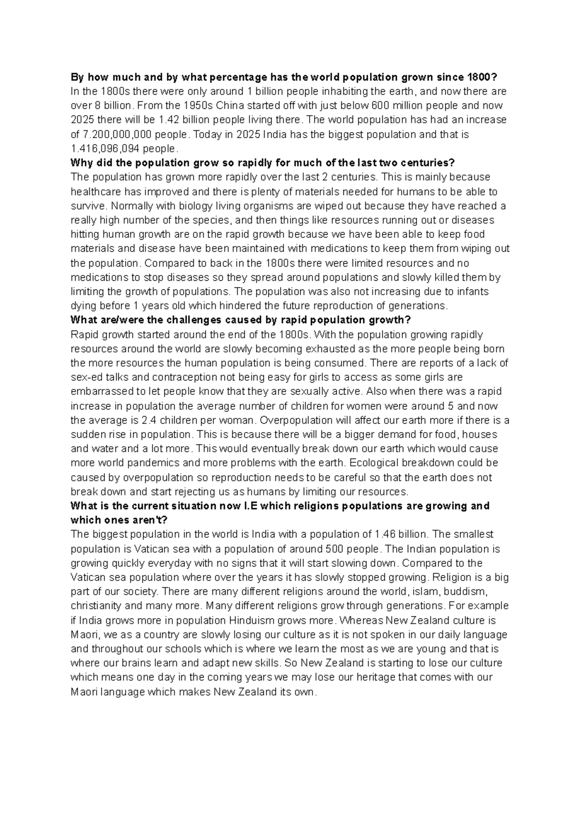 Geography Questions for Final Essay - GEO 101 - Studocu