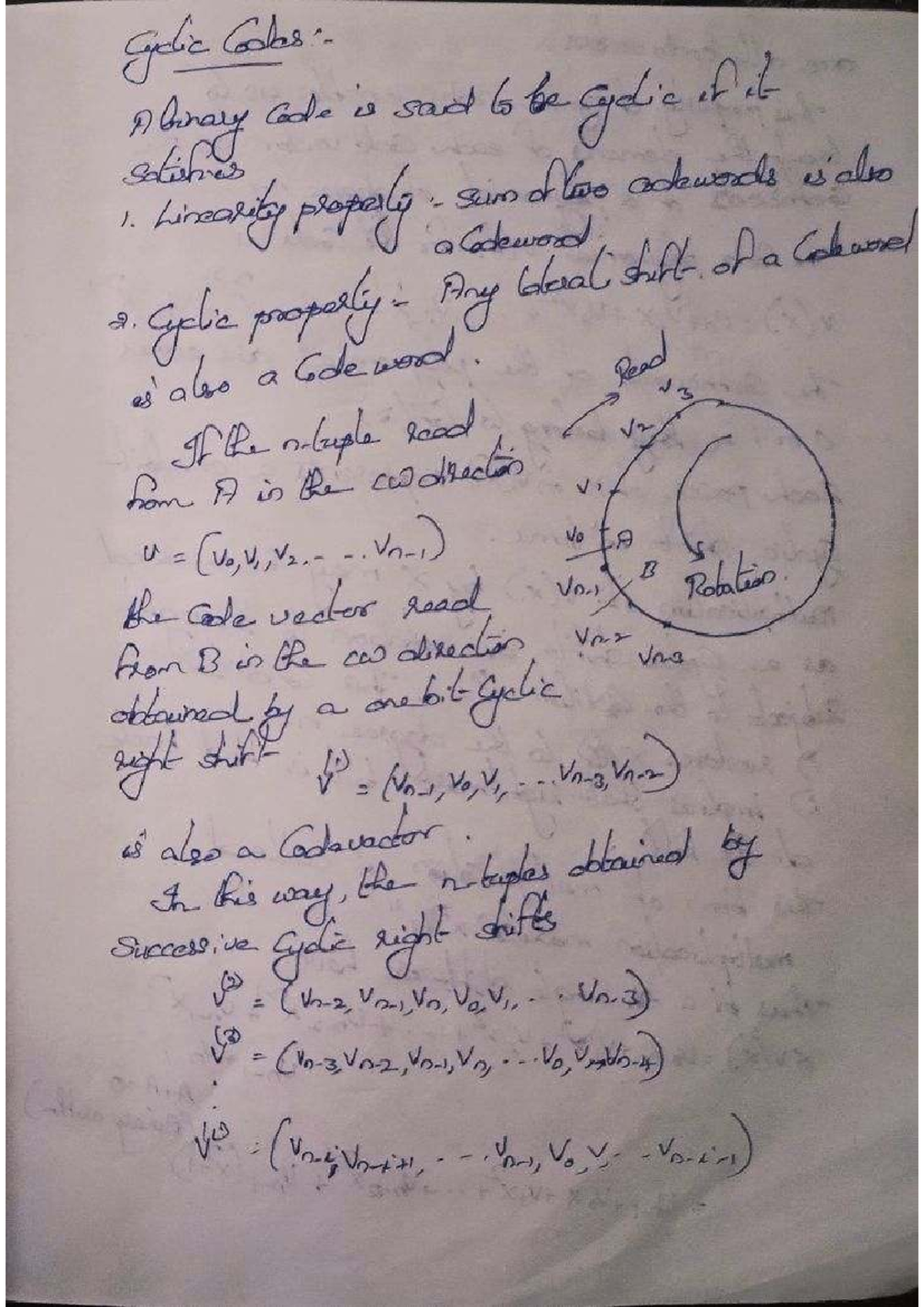 Cyclic Codes and Their Properties: ITC Module 4 Notes - Studocu