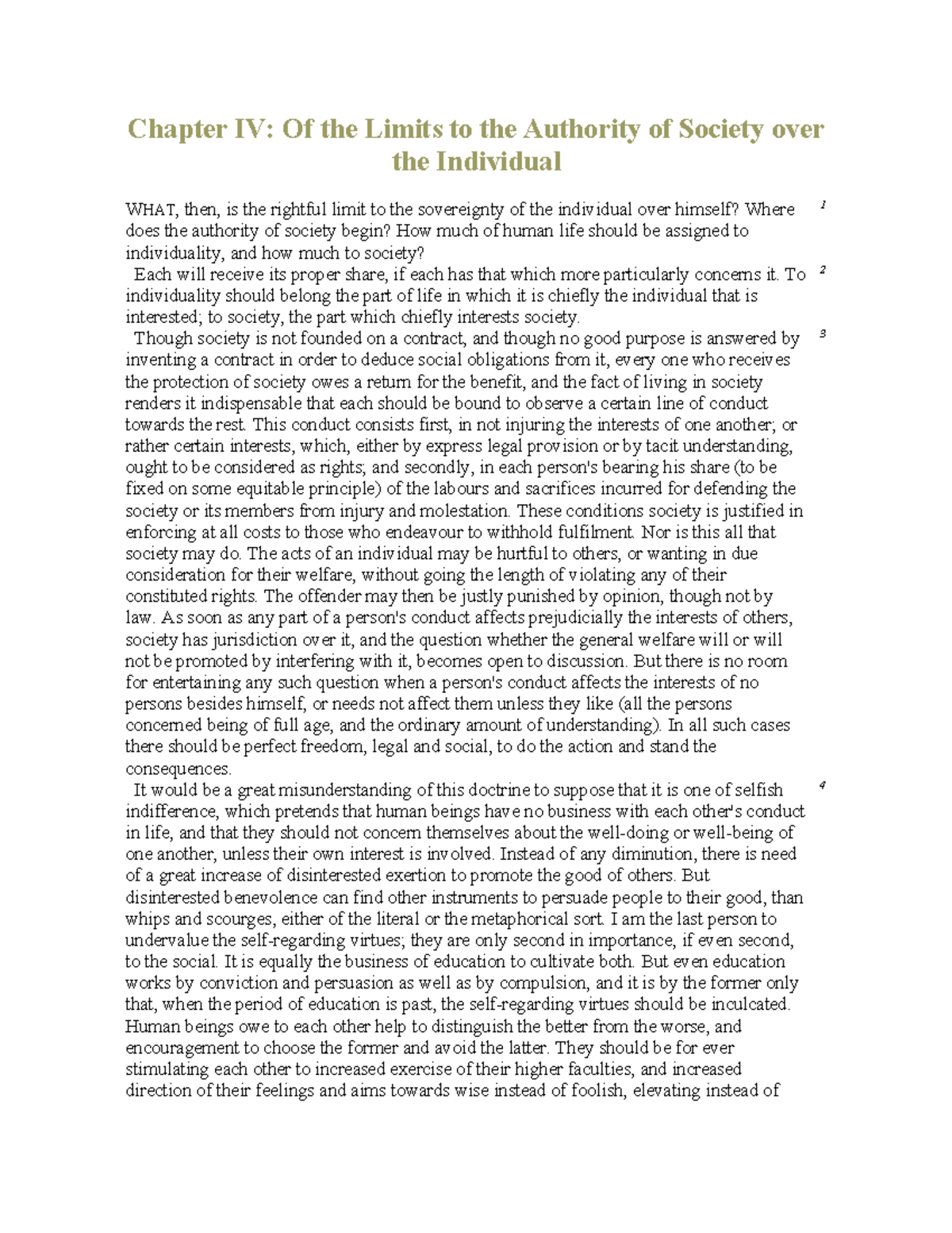 Chapter IV: The Limits of Individual Sovereignty and Social Authority ...