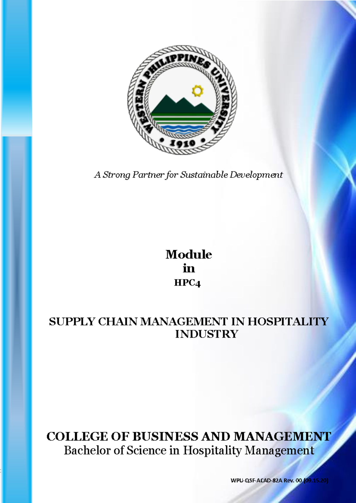 Module 1 Supply Chain Management in Hospitality Industry - Contemporary ...