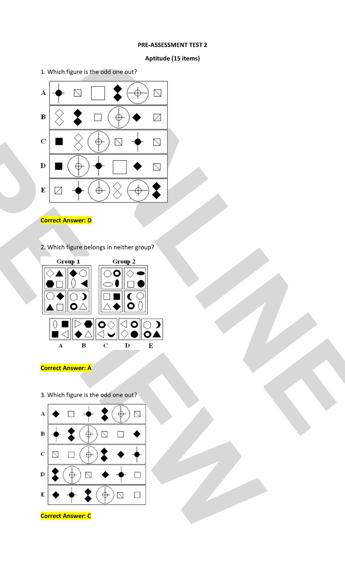 PRE Assessment TEST 2 - xaqwegyqtweqfgewqgfwqeqq - PRE-ASSESSMENT TEST ...