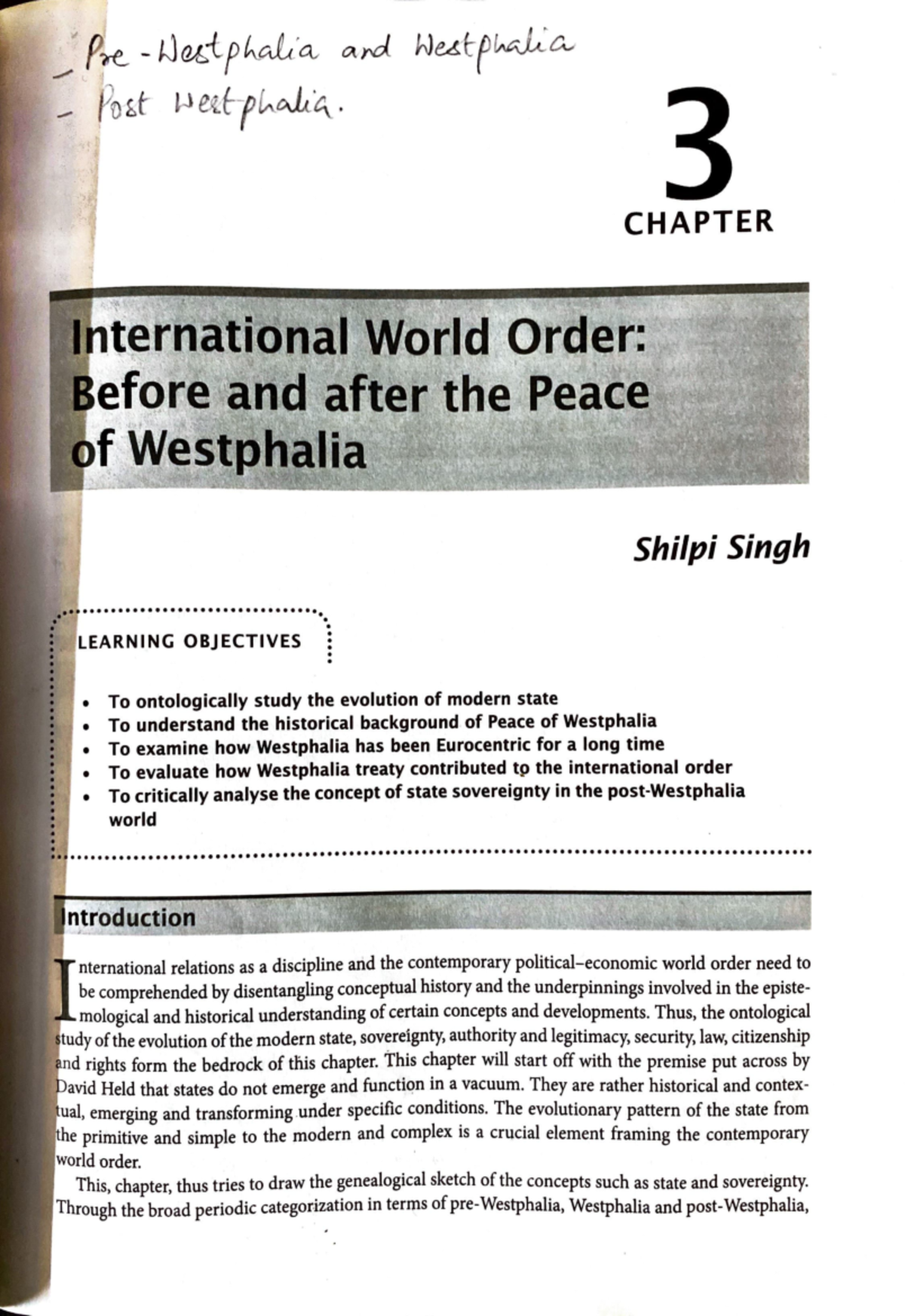 International Relations: Analyzing Pre-Westphalia to Post-Westphalia ...