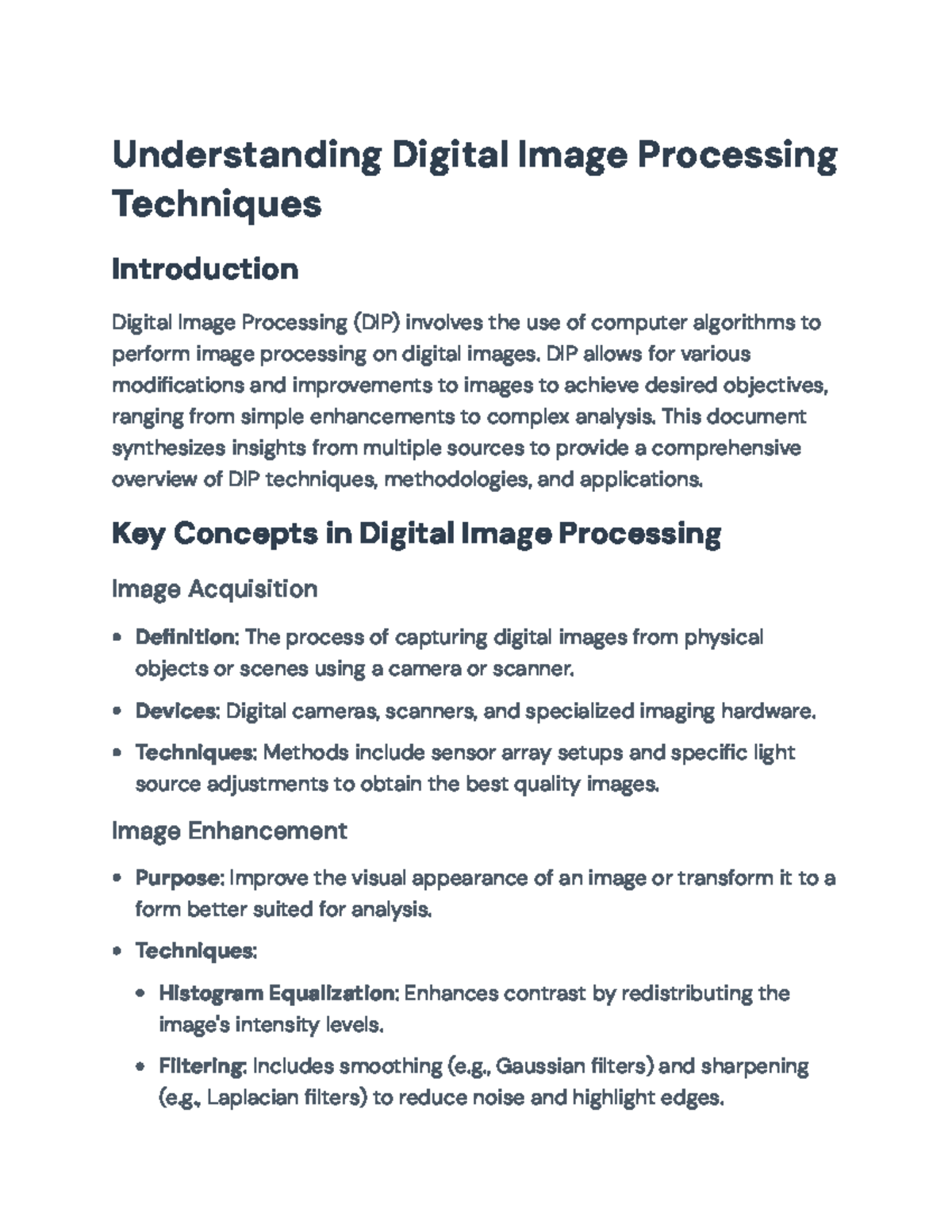 Digital Image Processing Techniques: Overview and Applications ...
