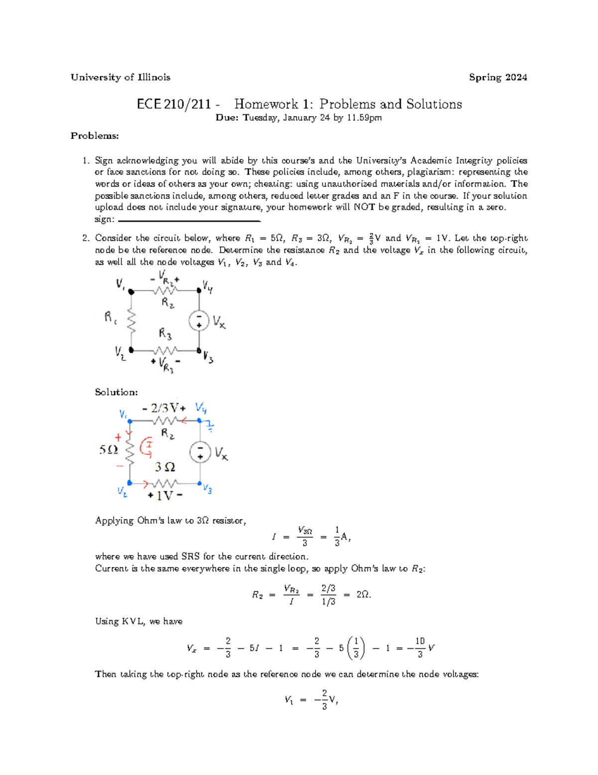 ECE210 SP24 HW01 - Solutions for Homework 1 Problems and Solutions ...
