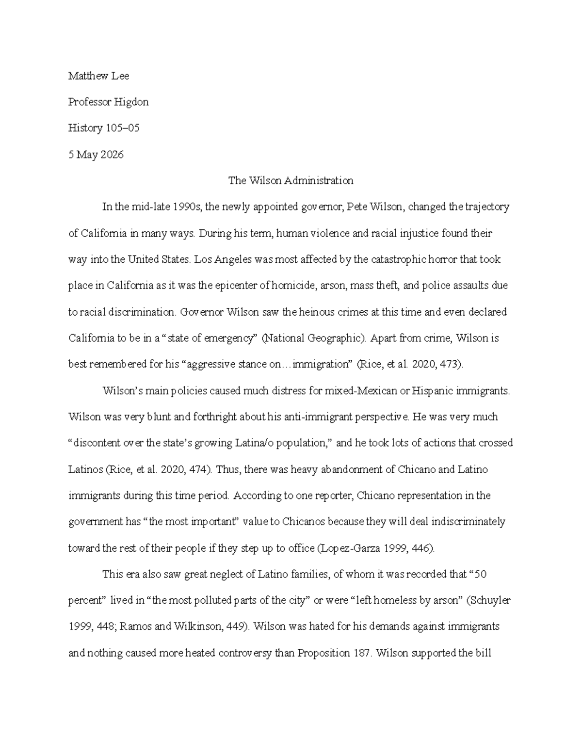HIST 5: The Controversial Legacy of the Wilson Administration - Studocu