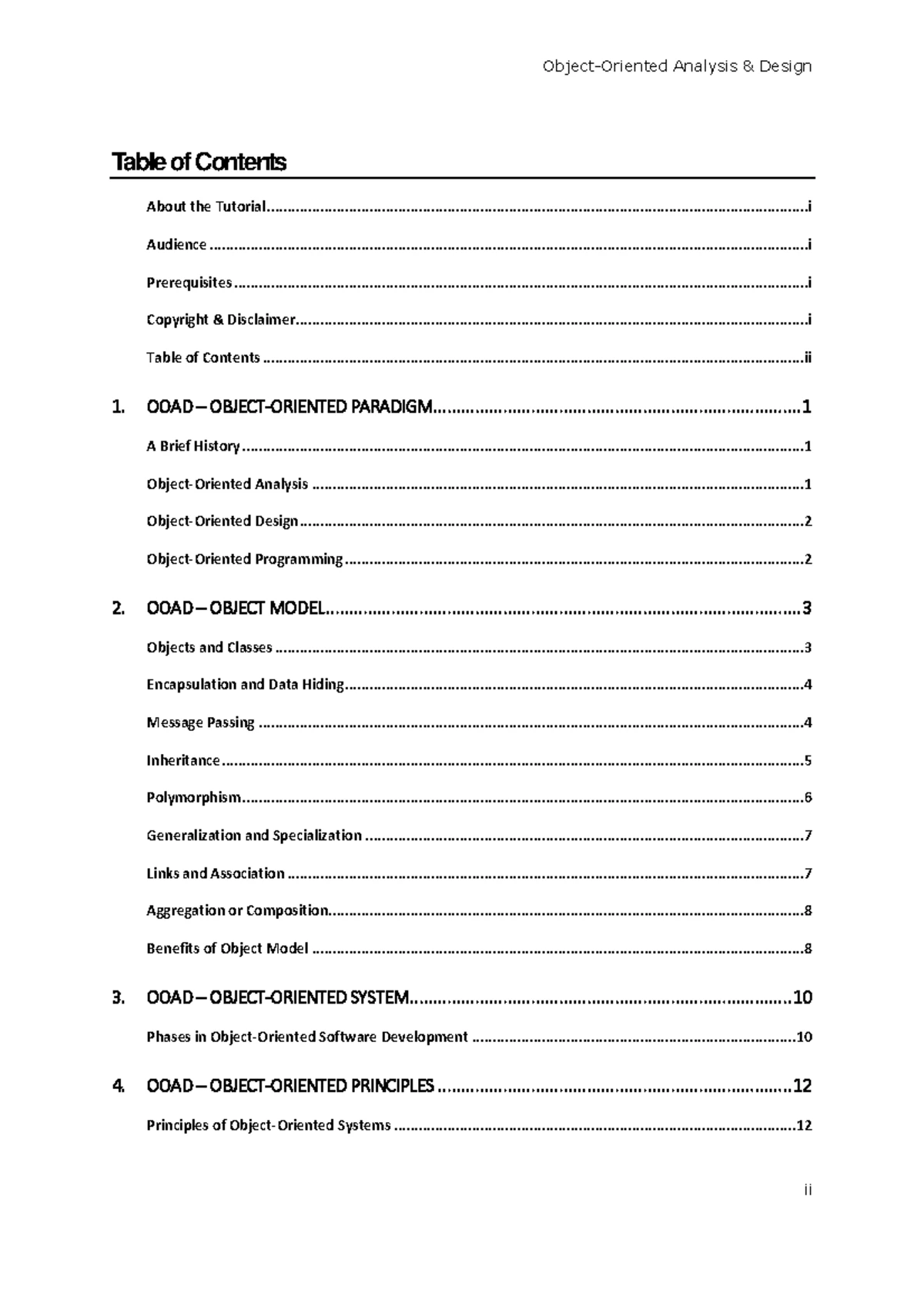 Object Oriented Analysis & Design (OOAD) Course Notes and Overview ...