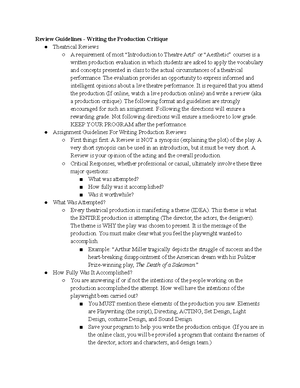 Chapter 3 Notes - Chapter 3 - The Playwright: The Blueprint The ...