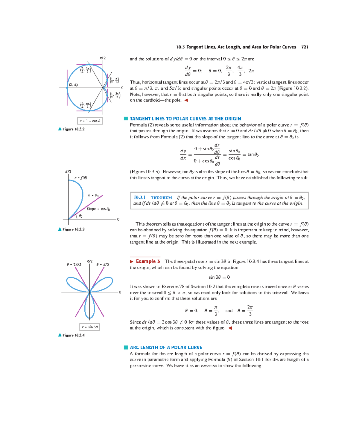 Calculus C10: Tangent Lines, Arc Length & Area for Polar Curves - Studocu