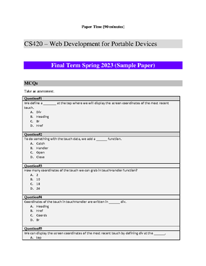 CS601 Updated Handouts - DateHANDOUTS | MATERIAL HIGHLIGHTED AND ...