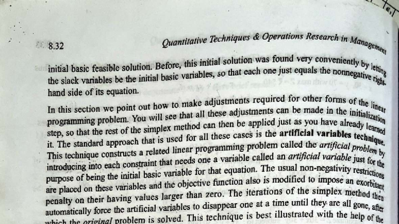 8.32 Quantitative Techniques: Simplex Method and Dual Problems in ...