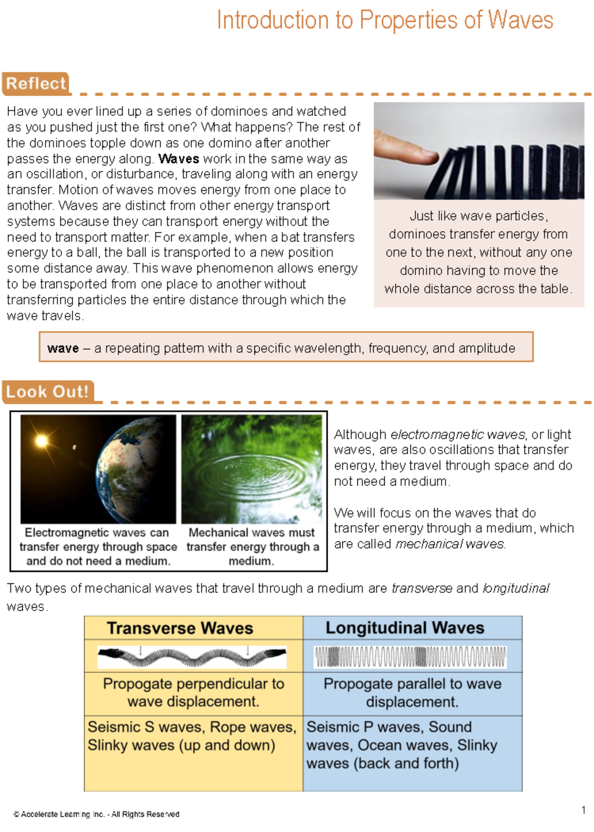 Stemscopedia: Intro to Properties of Waves and Their Calculations - Studocu