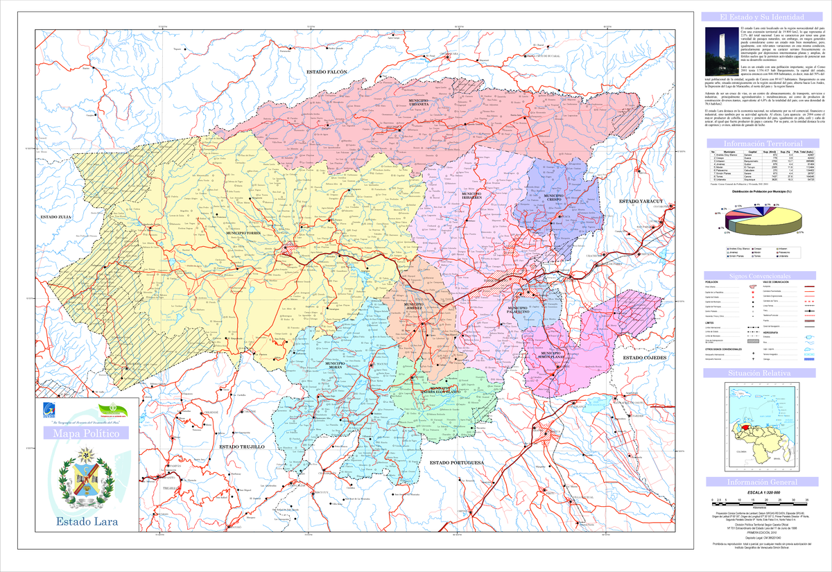 Mapa de Estado Lara y sus Municipios Detallados - Studocu