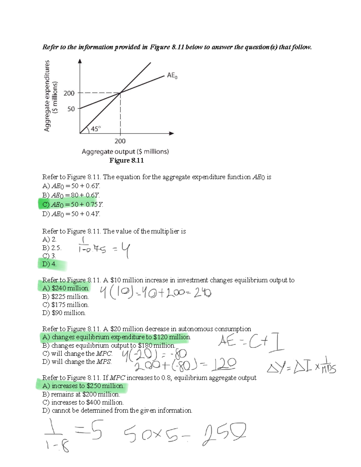 Macro Homework NA: Aggregate Expenditure Analysis and Equilibrium - Studocu