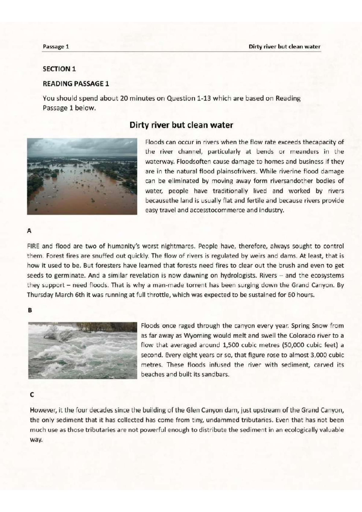 IDP Reading 1: Dirty River, Clean Water Analysis - Studocu