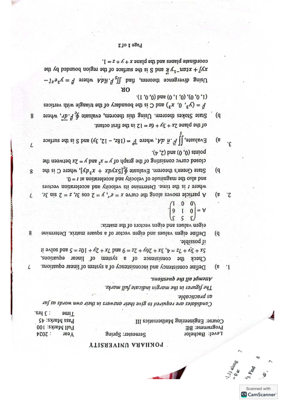 Math 3: Comprehensive Study Guide for Engineering Mathematics - Studocu