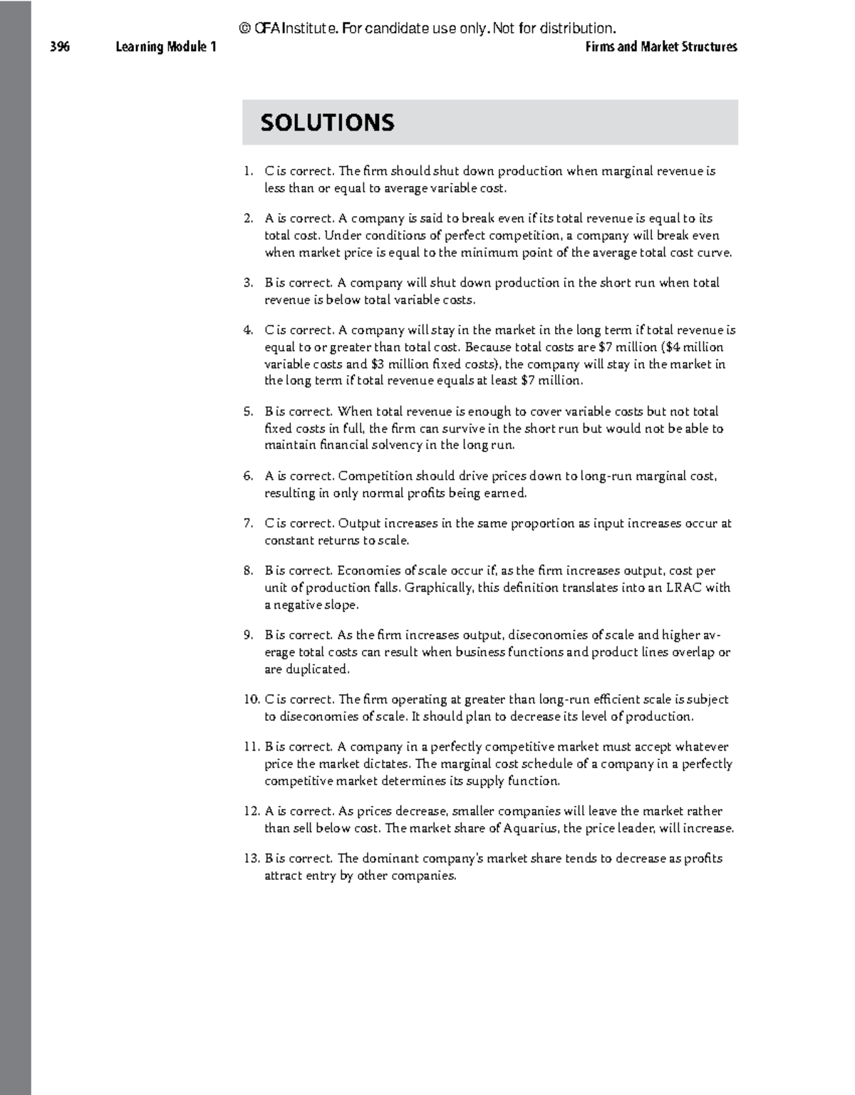 Economics 396 - Practice Answers for Firms & Market Structures - Studocu