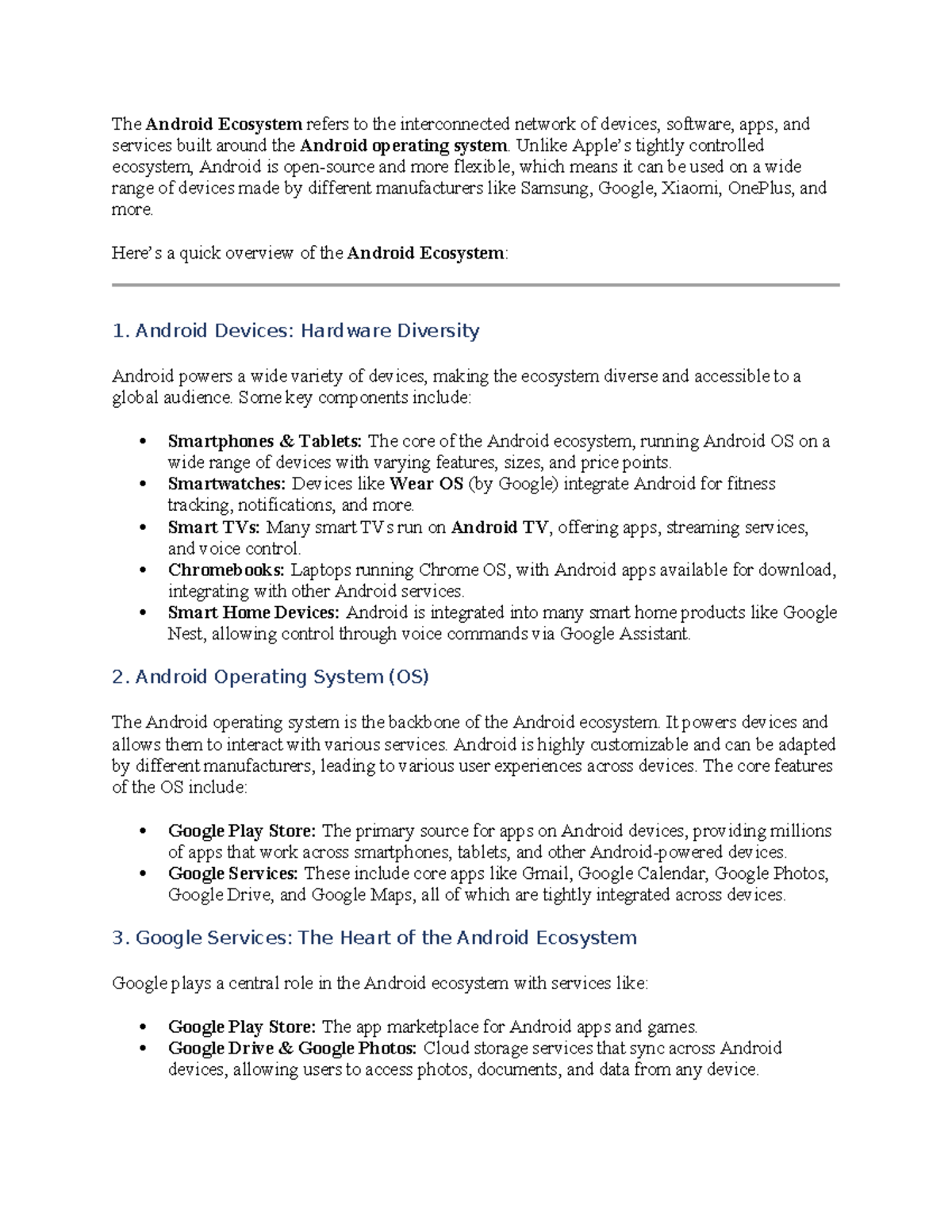 SE-ESSAY: Exploring the Diverse Android Ecosystem and Its Features ...
