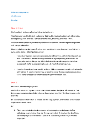Tema 3 fysiologi anatomi kursen - Övergripande poäng 11 / 37 + 8 = 19 ...