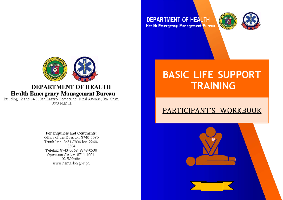BLS Training Workbook 2021 Edition - Basic Life Support Techniques ...