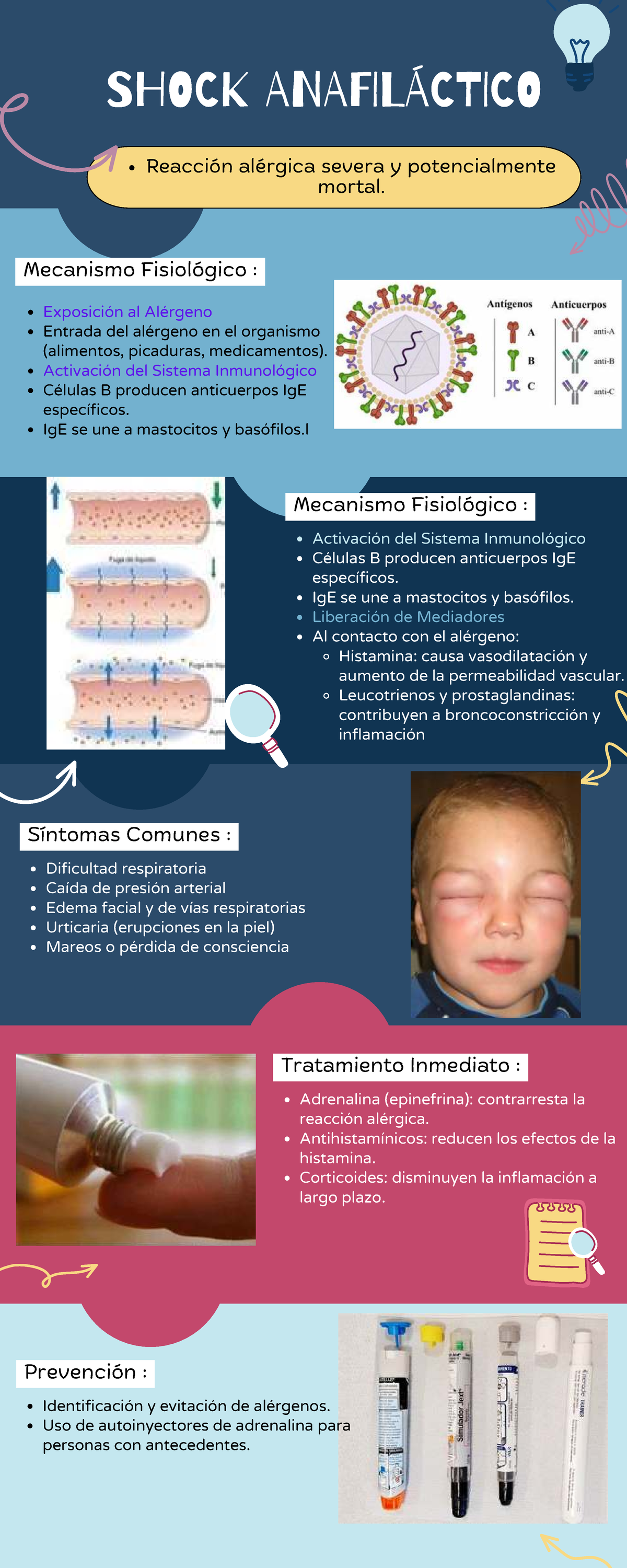 Resumen Infográfico sobre Shock Anafiláctico y su Tratamiento - Studocu