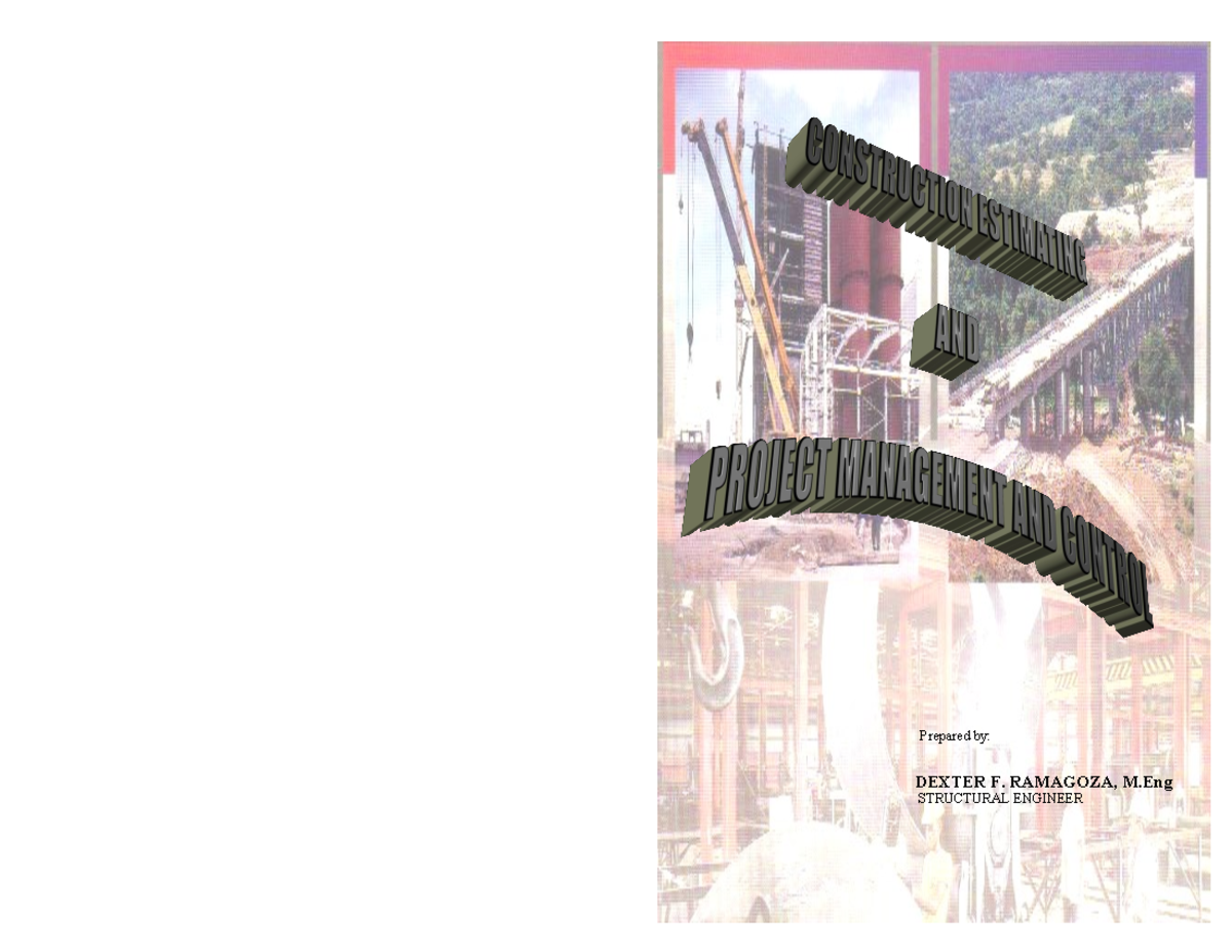Construction Estimating Manual for Civil Eng. (CM 101) - Studocu