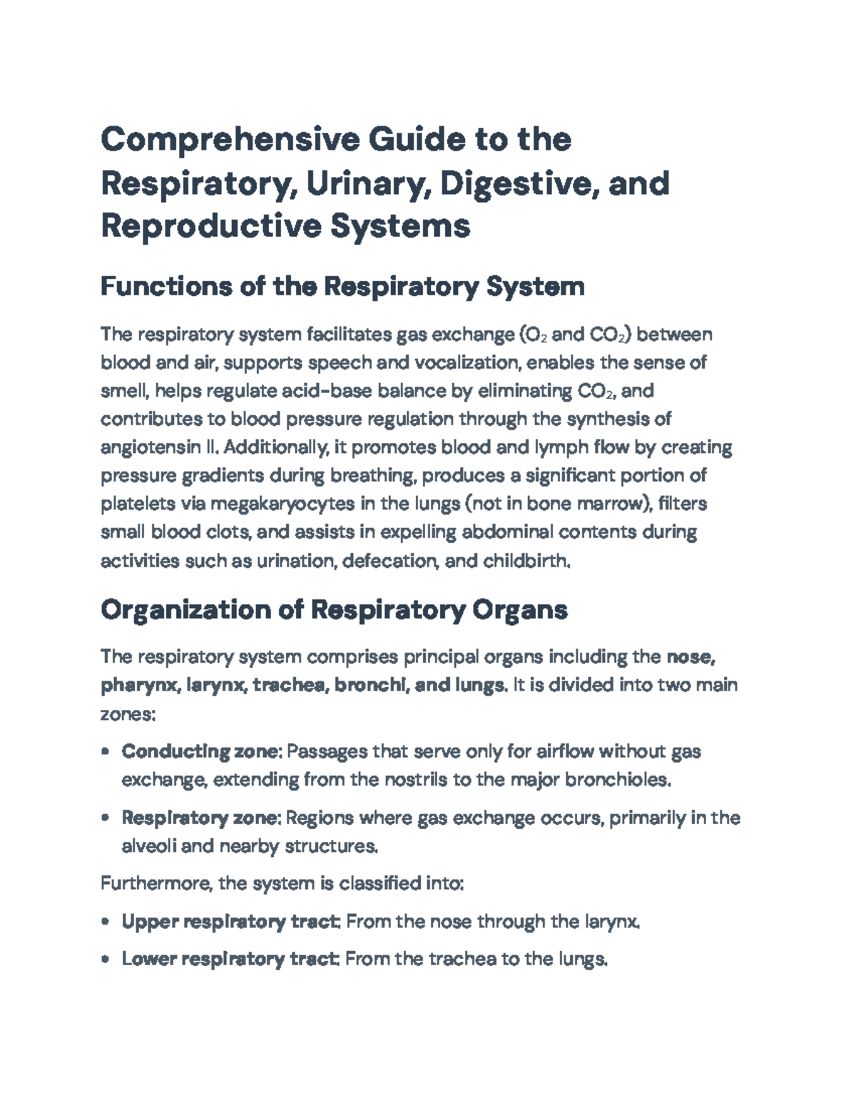 Comprehensive Overview of Urinary System Functions and Structures ...