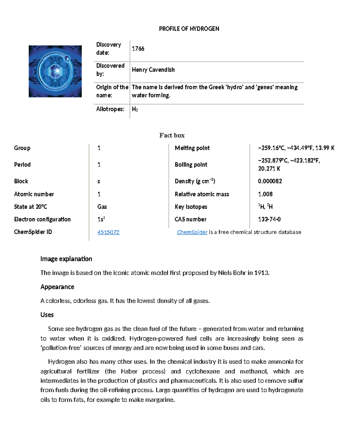 Discovery date - This document consist of information about the element ...