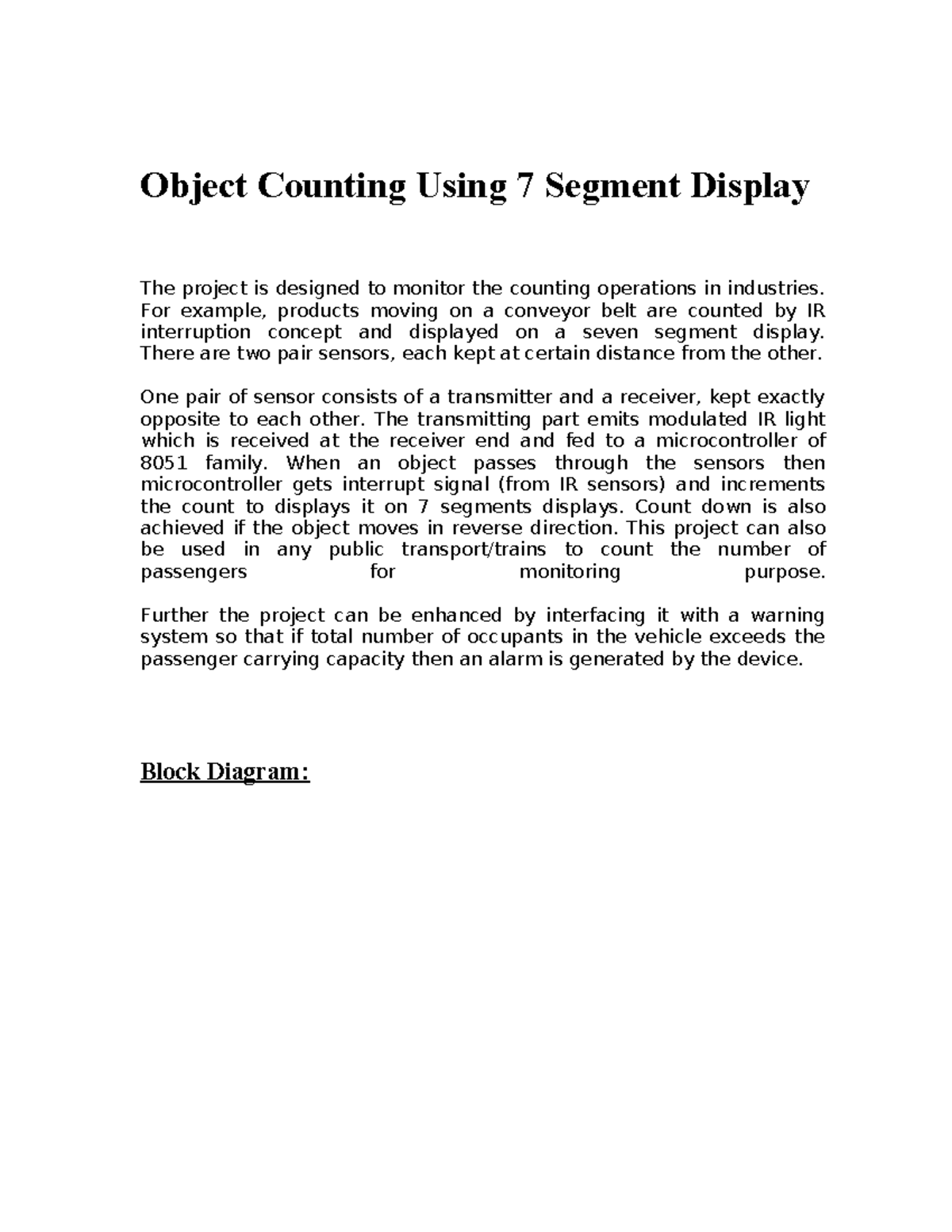 N014 - Mini Project: Object Counting with 7 Segment Display - Studocu