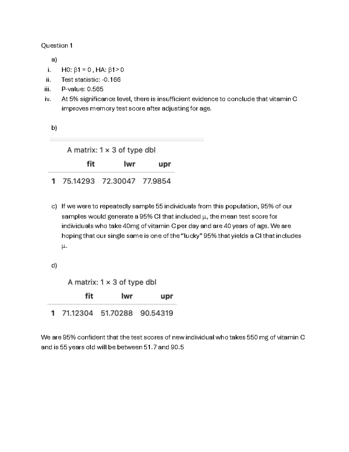 Stats Assignment 3: Hypothesis Testing & Multicollinearity Analysis ...