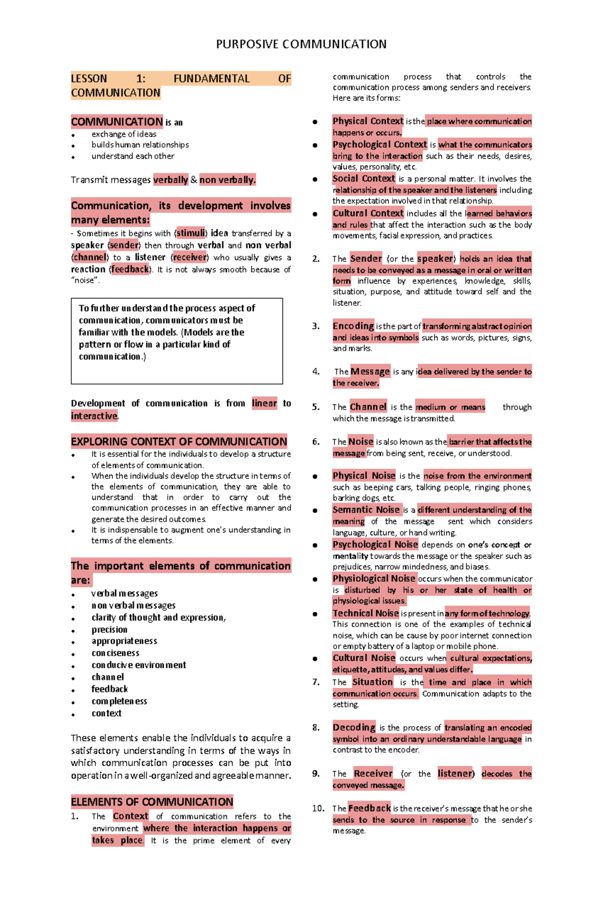 Purposive Communication 1ST YEAR Midterm - PURPOSIVE COMMUNICATION ...