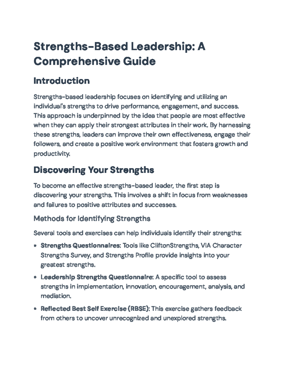 Strengths-Based Leadership: A Comprehensive Guide for Leaders ...