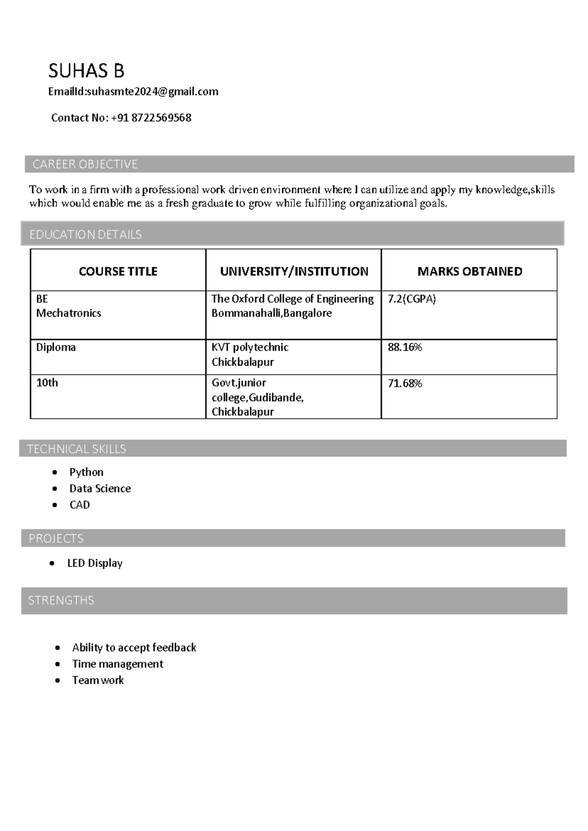 Suhas resume - Graph theory is a branch of discrete mathematics that ...