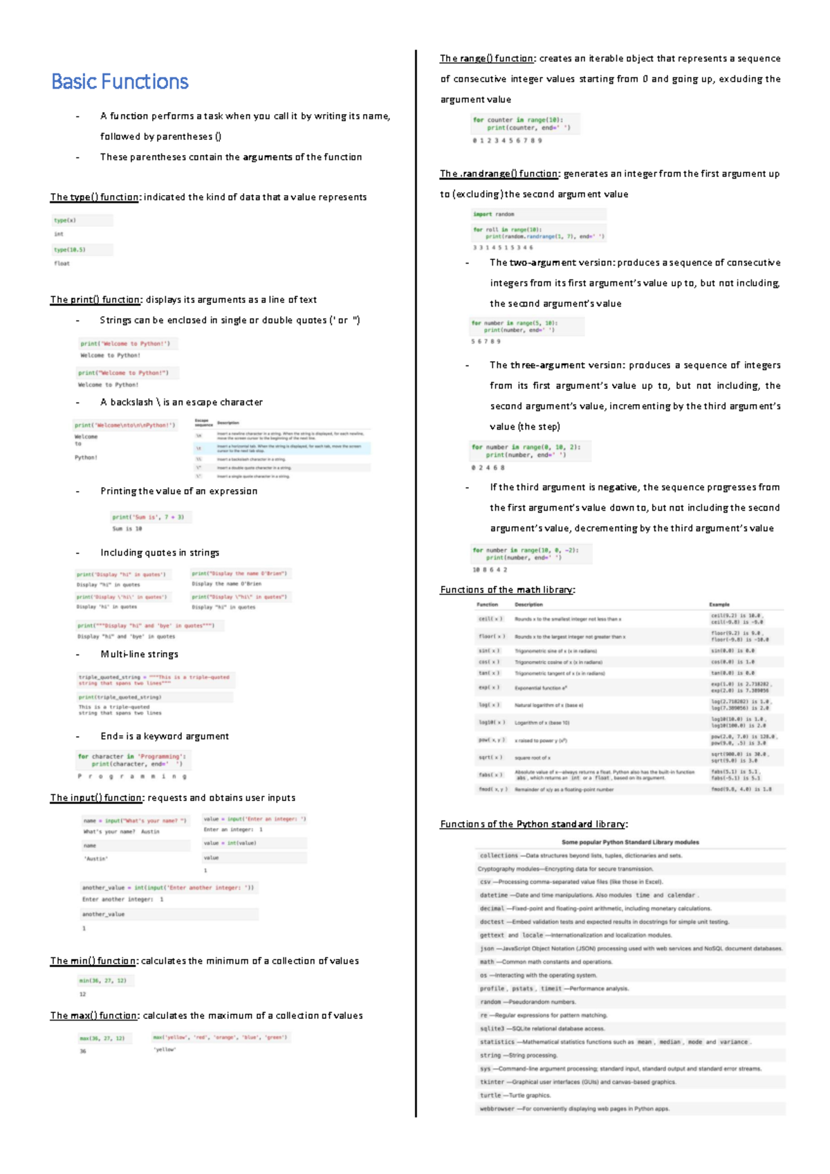 Command Summary: Complete Lecture Notes for Exam Preparation - Studocu