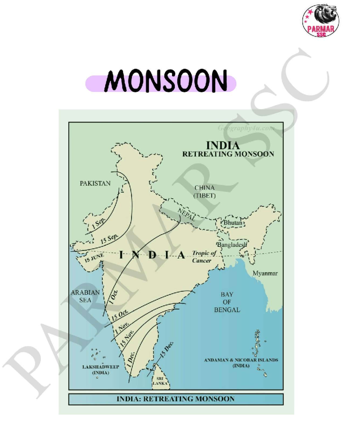 1743836463 - Geography - MONSOON Geography4u INDIA RETREATING MONSOON ...