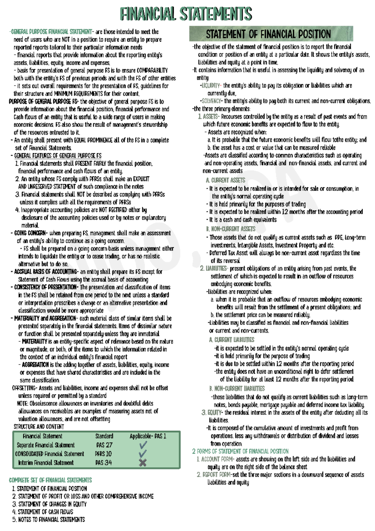 General Purpose Financial Statements Overview - adsga - Studocu