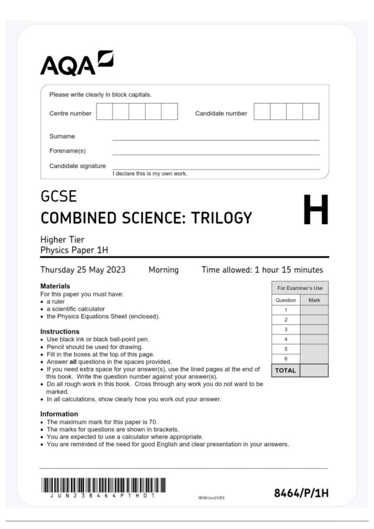 GCSE Year 11 Combined Science AQA Synergy Revision Guide - Studocu