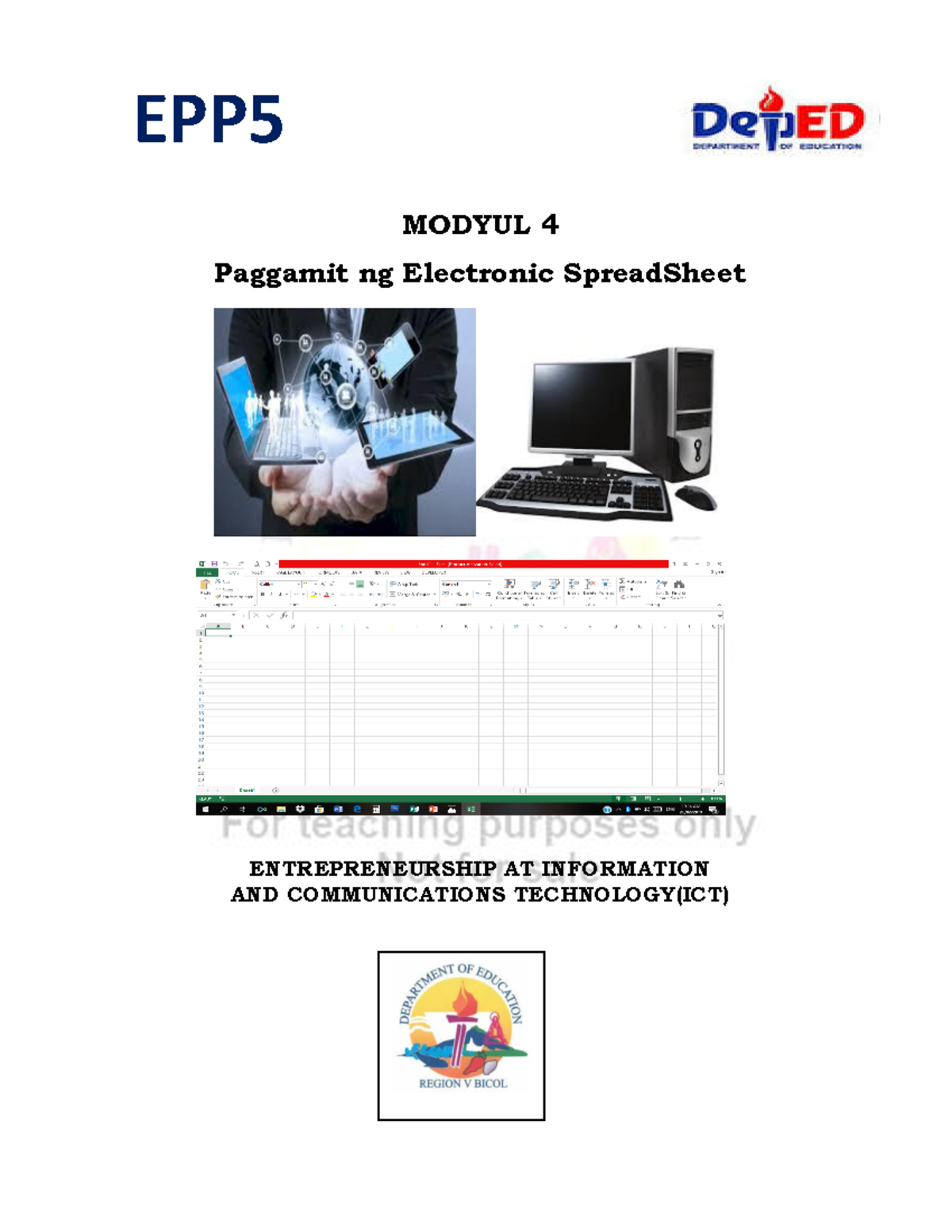 EPP 5 ICT Module 4 - icttt - MODYUL 4 Paggamit ng Electronic ...