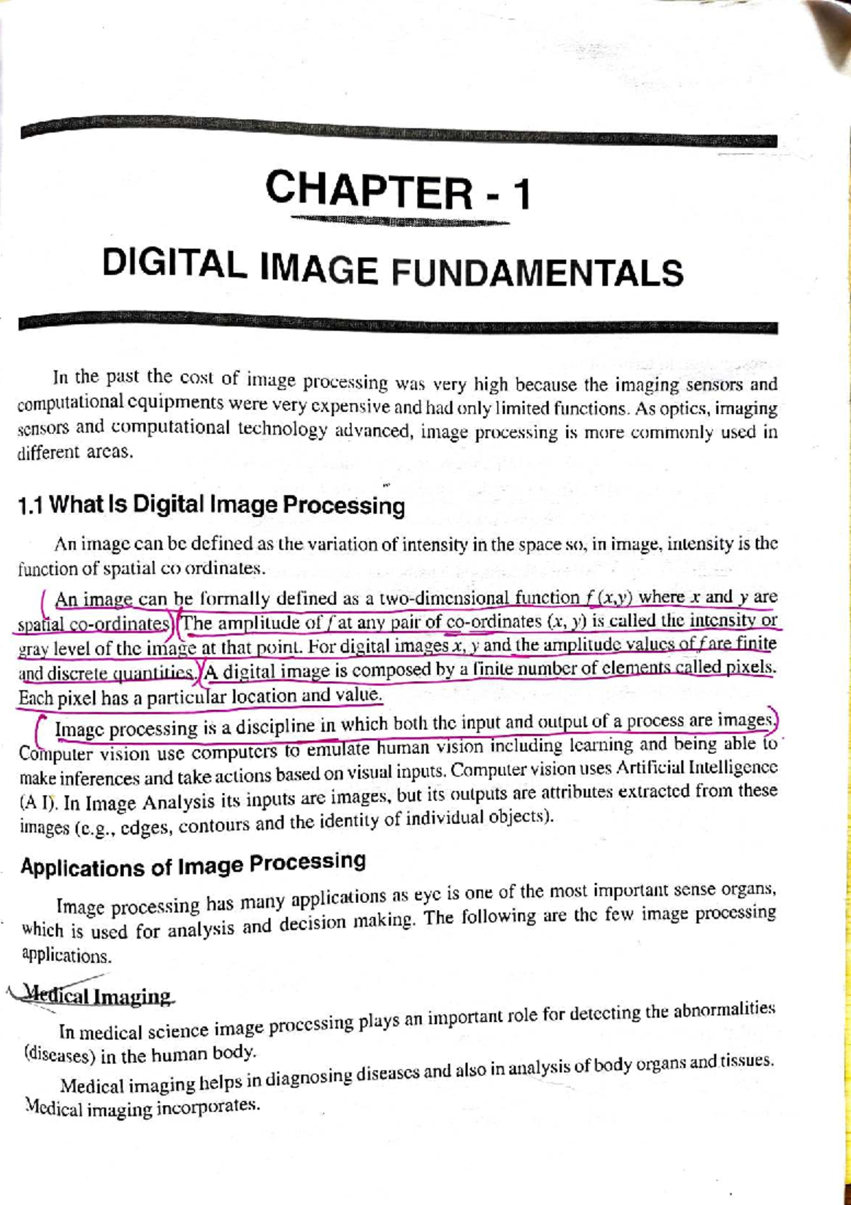 DIP UNIT 1 - Fundamentals of Digital Image Processing and Applications ...