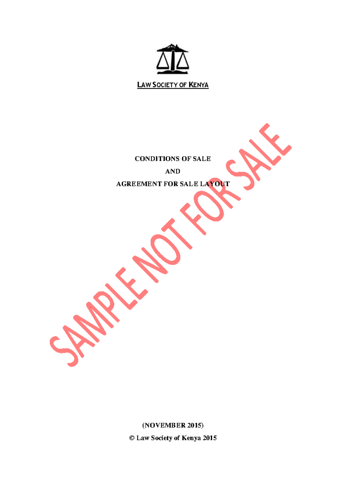 Law Society Conditions of Sale 2015: Comprehensive Legal Guide - Studocu