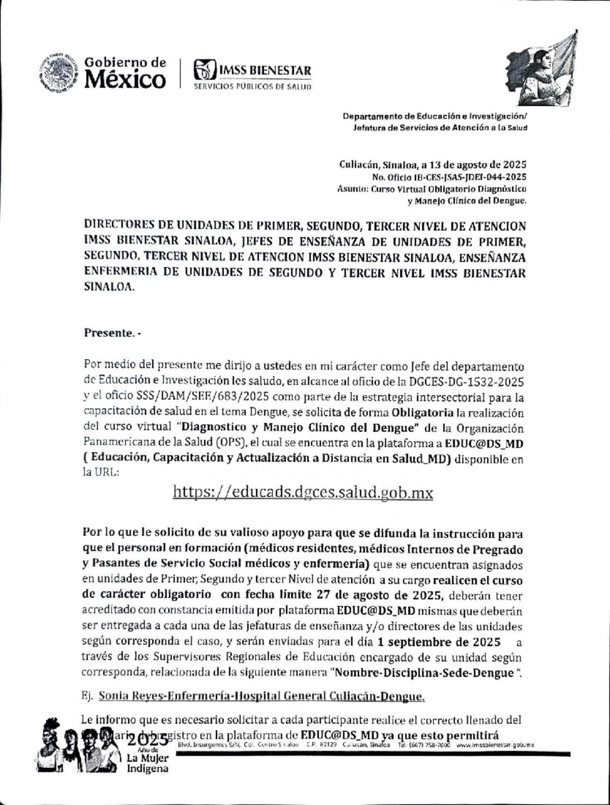 Curso Virtual Obligatorio: Diagnóstico y Manejo del Dengue - Studocu