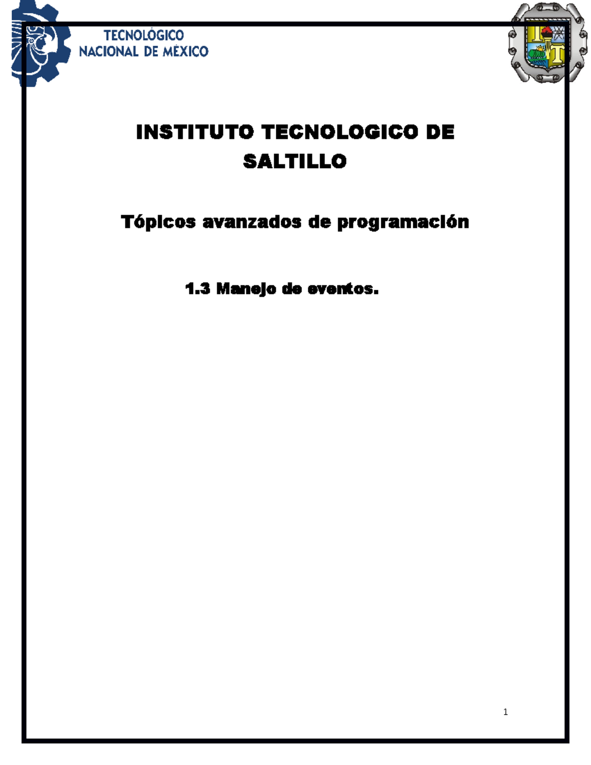 1.3 Manejo de eventos - Actividad Completada - UNIX programación ...