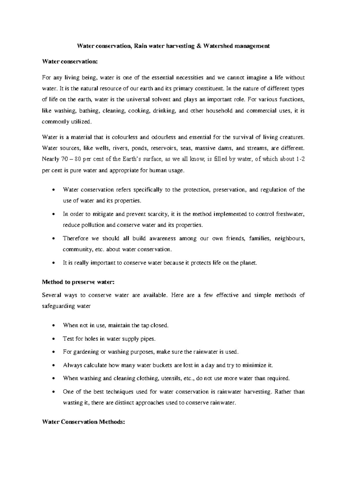 Water Conservation & Rainwater Harvesting Strategies for Sustainability ...